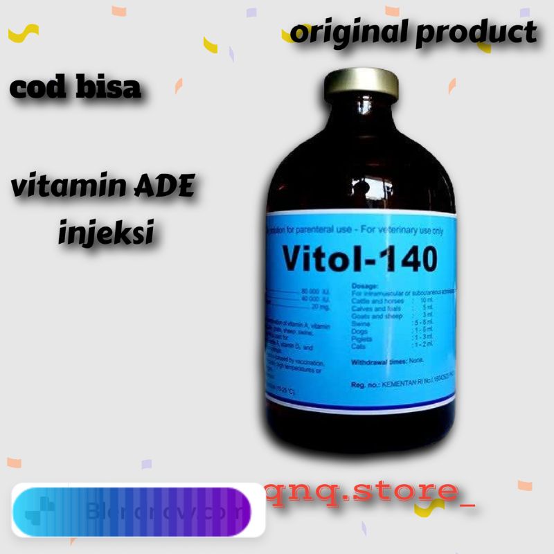 Jual vitol 140 vitamin ade injeksi hewan ternak | Shopee Indonesia