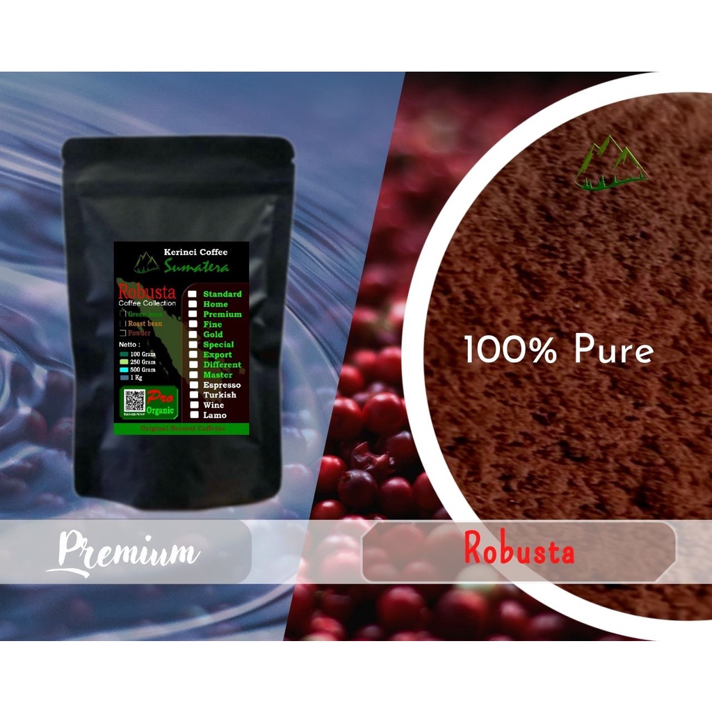 Jual Kopi Kerinci Robusta Premium - Bubuk 250 Gram - 100 % Murni ...
