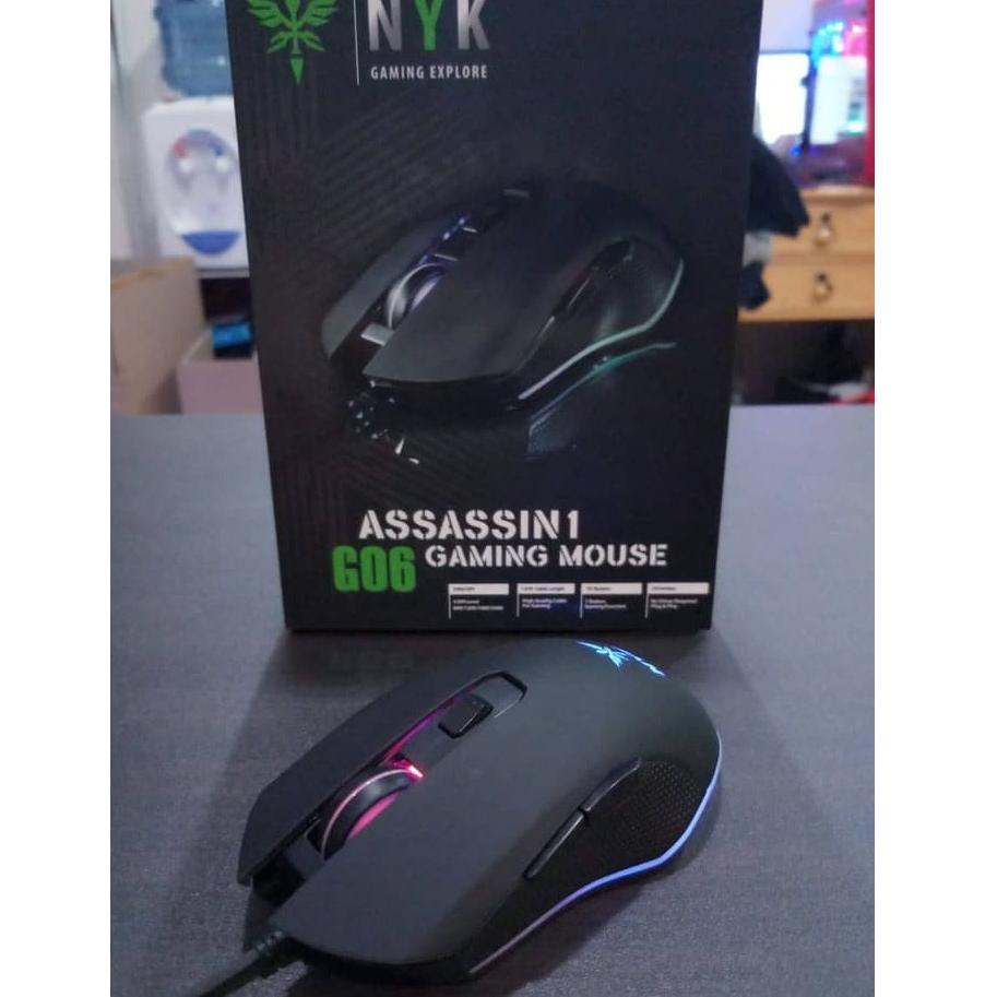 Jual MOUSE GAMING NYK G06 ASSASSIN 1 LED RGB | Shopee Indonesia