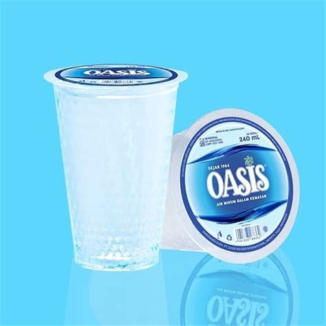 Jual OASIS GELAS 240 ML AIR KEMASAN ISI 48 CUP PER DUS | Shopee Indonesia