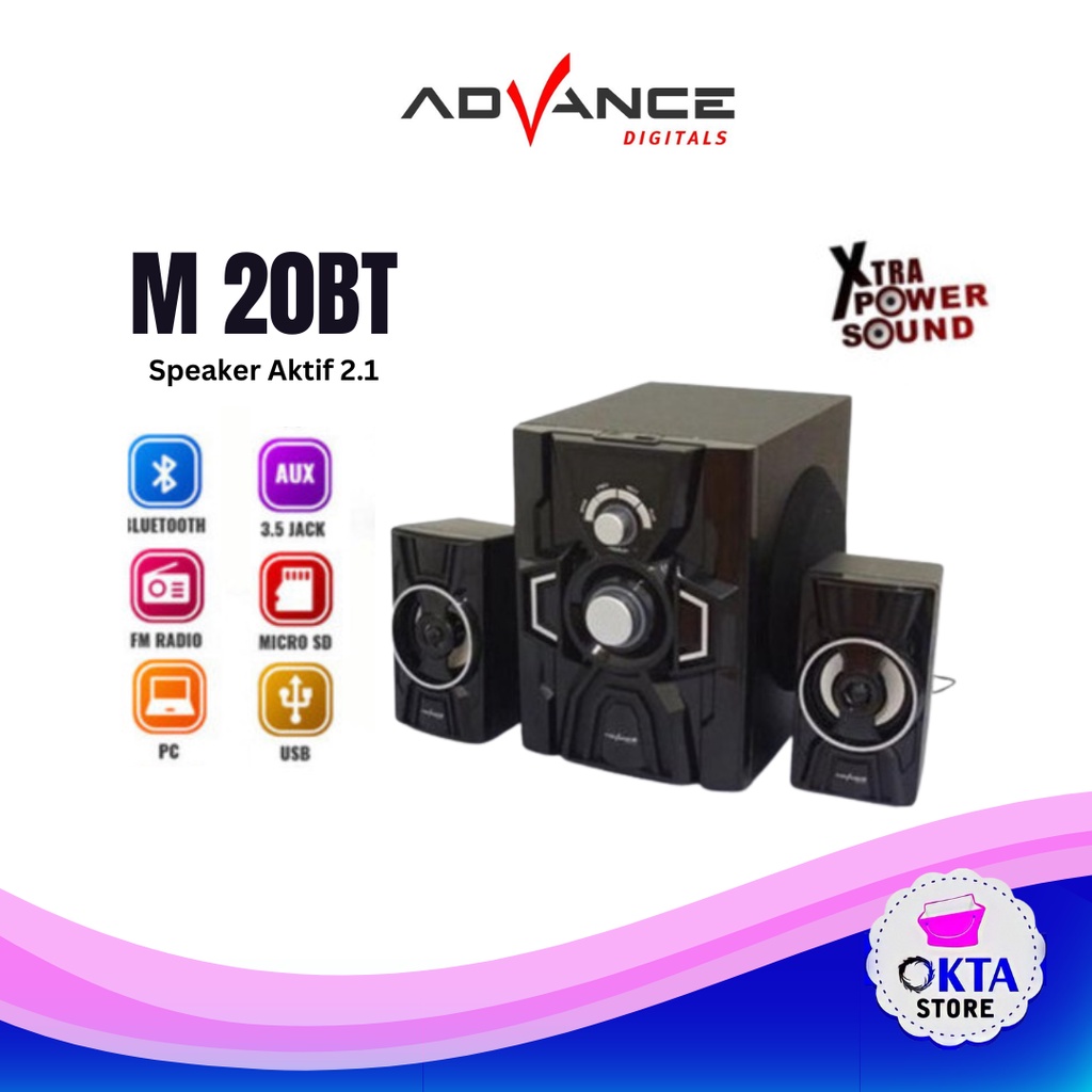 Jual Advance Speaker aktif Bluetooth M20BT | Shopee Indonesia