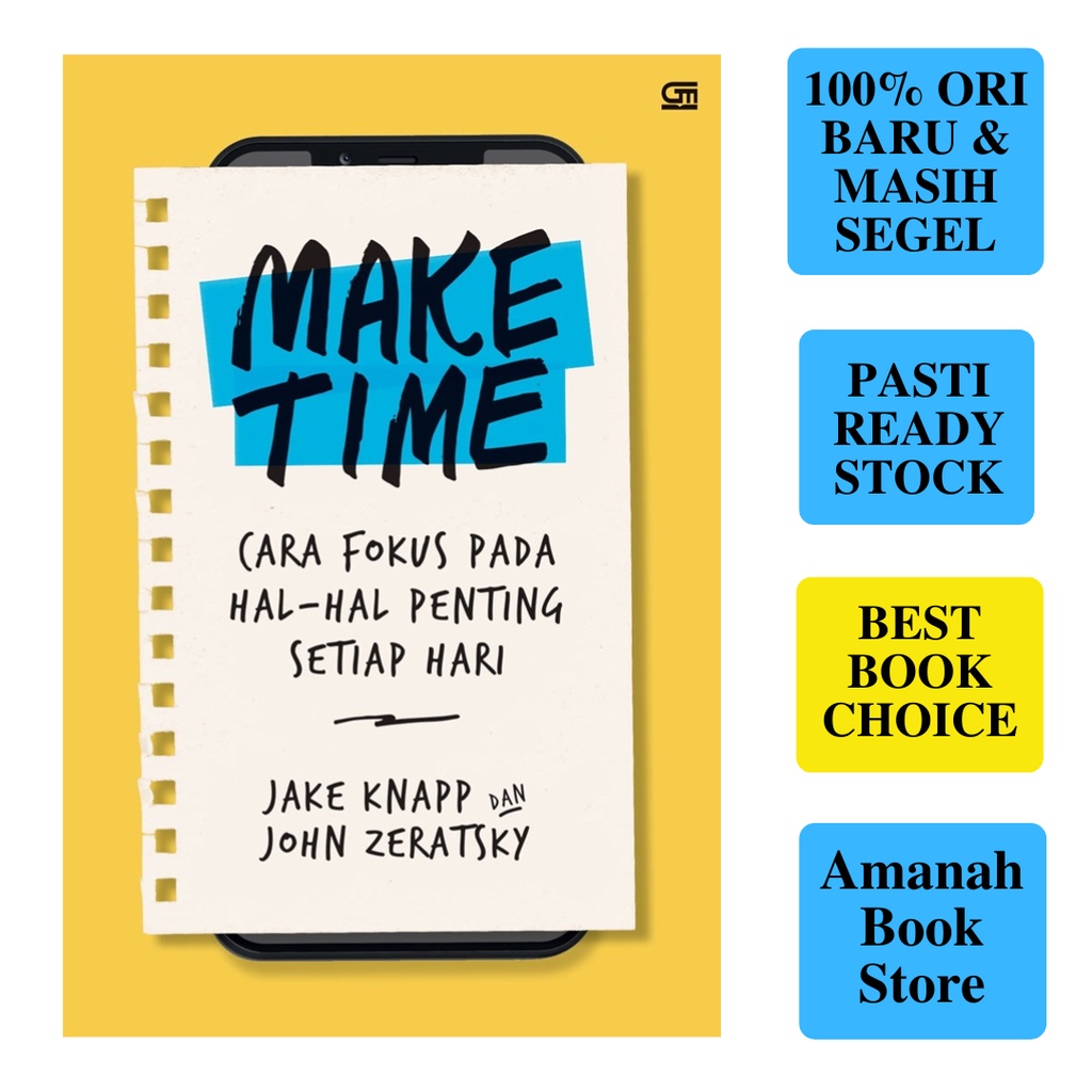 Jual Buku Make Time: Cara Fokus pada Hal-hal Penting Setiap Hari by ...