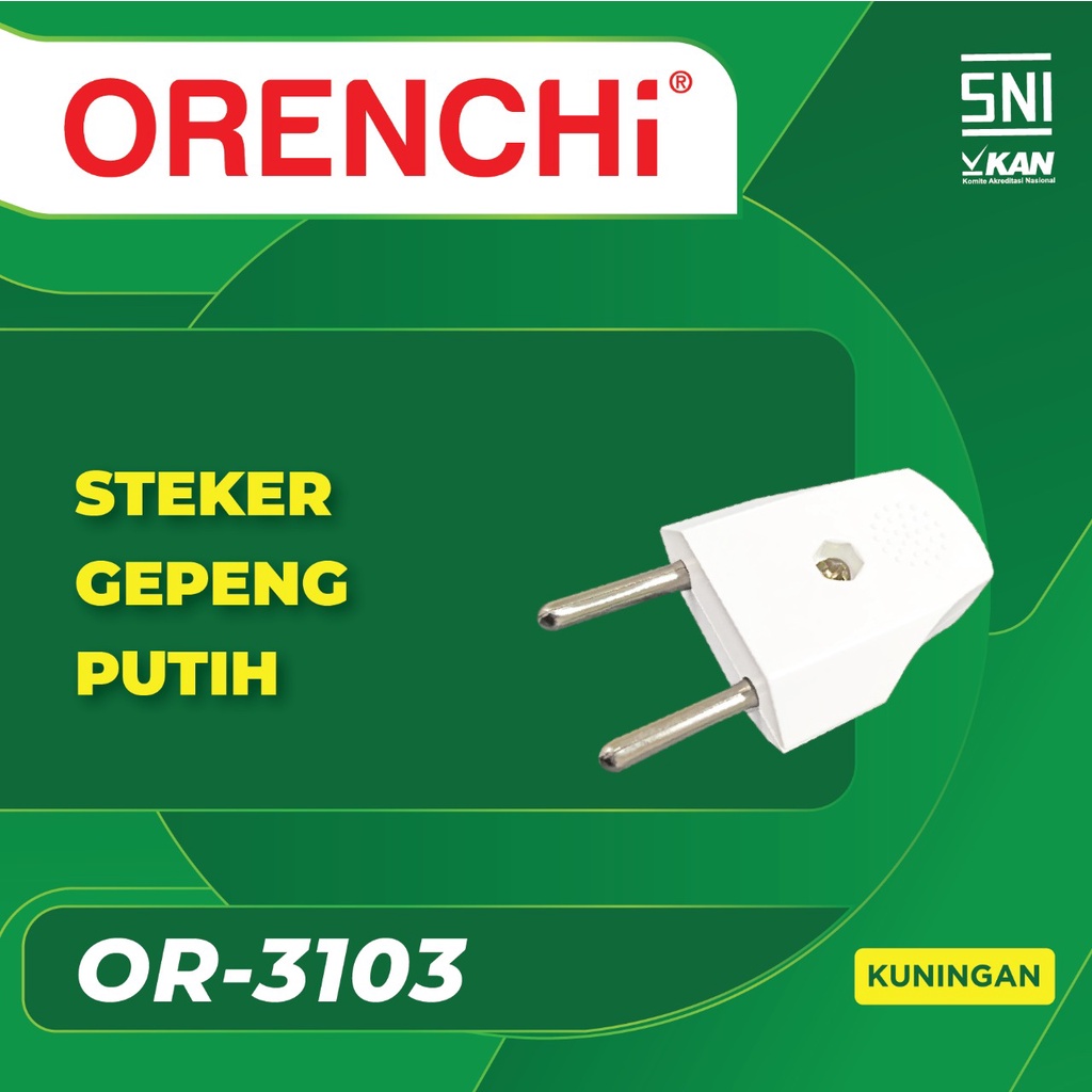 Jual ORENCHI OR-3103 STEKER GEPENG / STEKER ORENCHI COLOKAN LISTRIK ...