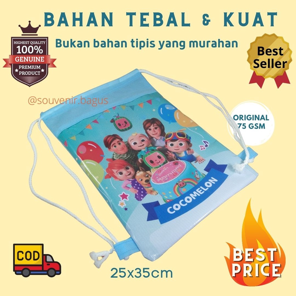 Jual Tas Souvenir Ultah Cocomelon Ready stock backpack tas ulang tahun ...