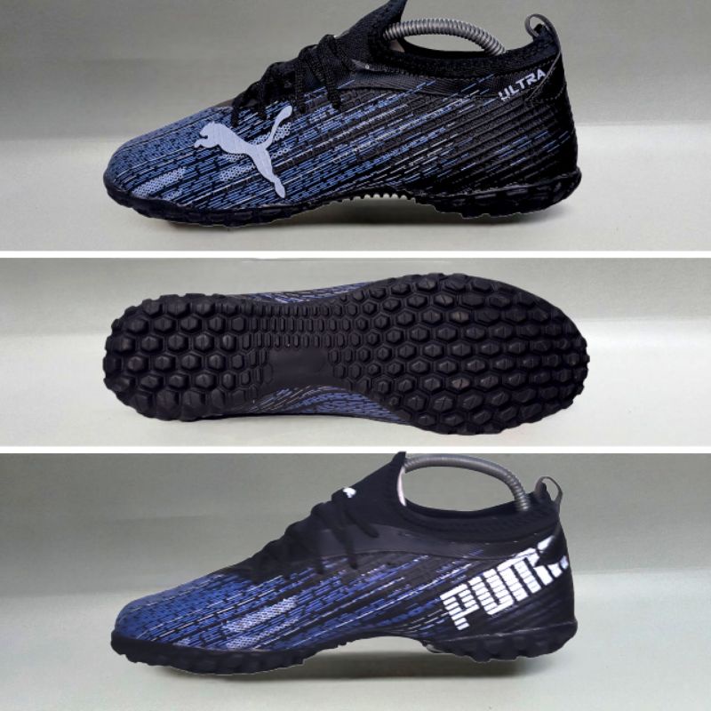 Jual (FREE KAOSKAKI) Sepatu Futsal Puma Future Ultra Hitam Biru Semi ...
