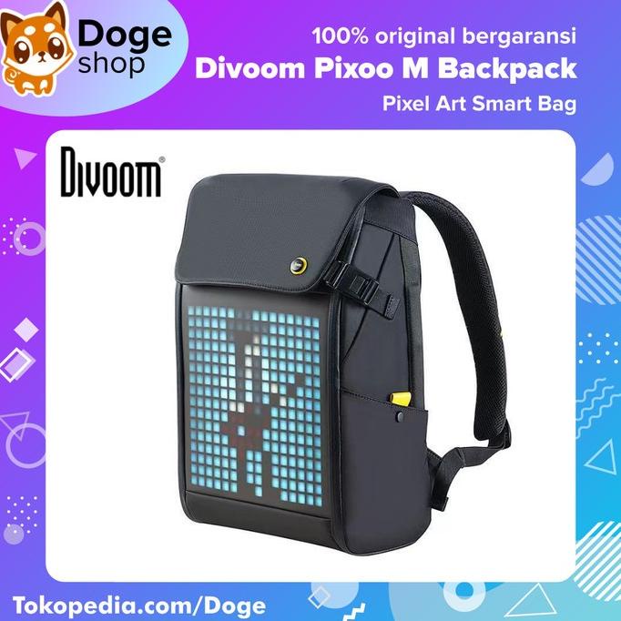 Jual Divoom M Backpack Pixel Art Diy Smart Bag Tas Rgb Led Screen Pixoo ...