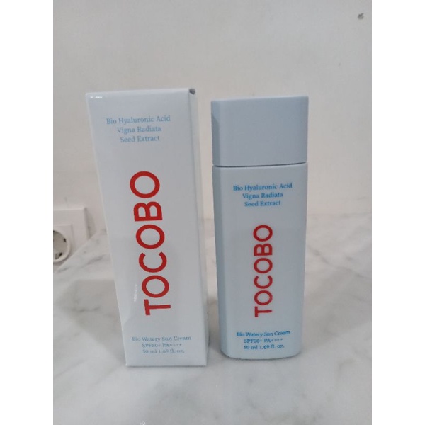 Jual Tocobo Bio Watery Sun Cream SPF50+ PA++++ Sunscreen | Shopee Indonesia