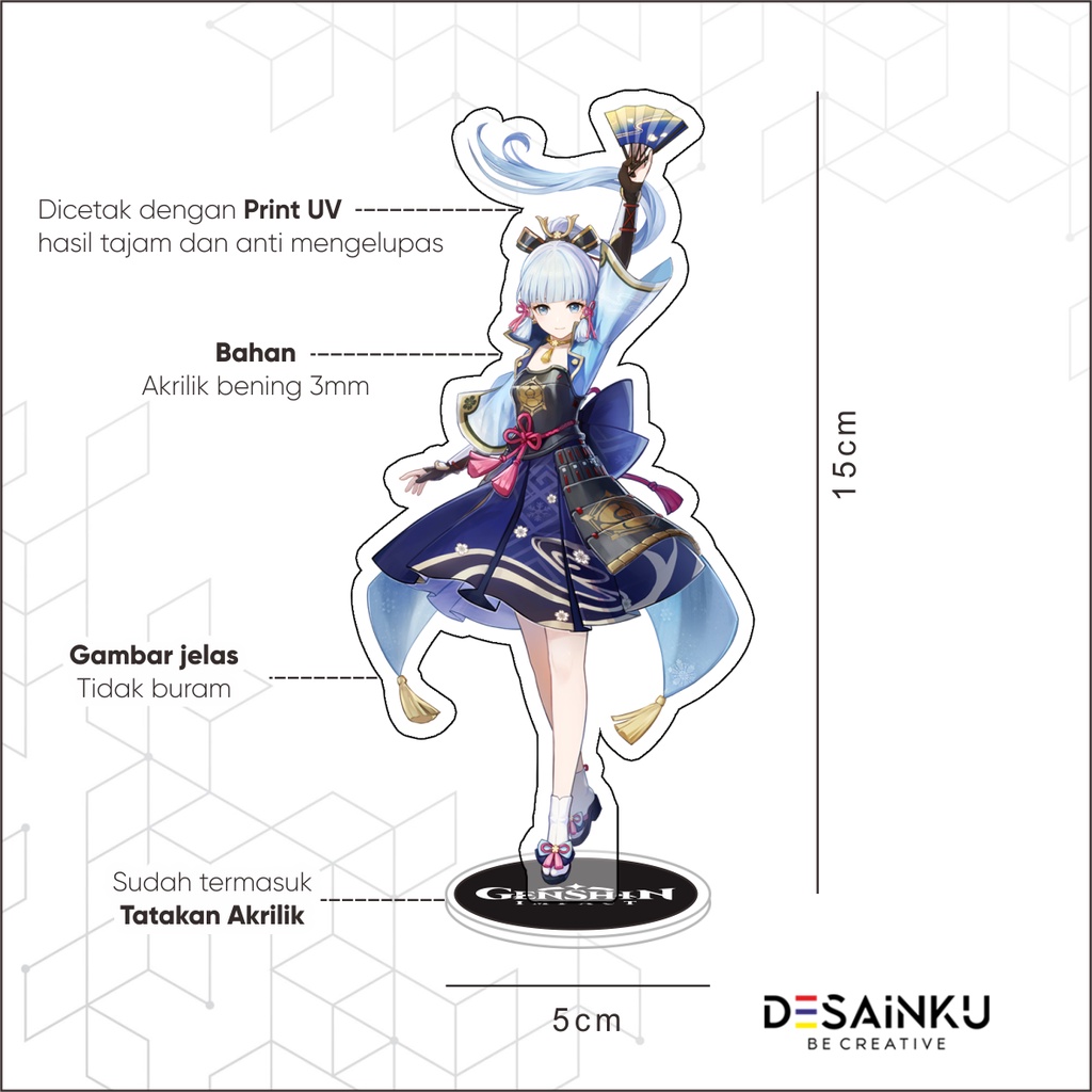 Jual STANDEE / STAND FIGURE AKRILIK GENSHIN IMPACT EDISI KAMISATO AYAKA ...