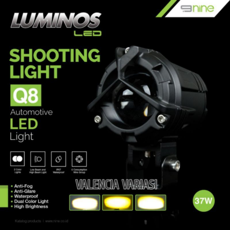 Jual LUMINOS LAMPU SOROT Q8 LED SHOOTING LIGHT 40 WATT 2 WARNA PUTIH KUNING | Shopee Indonesia