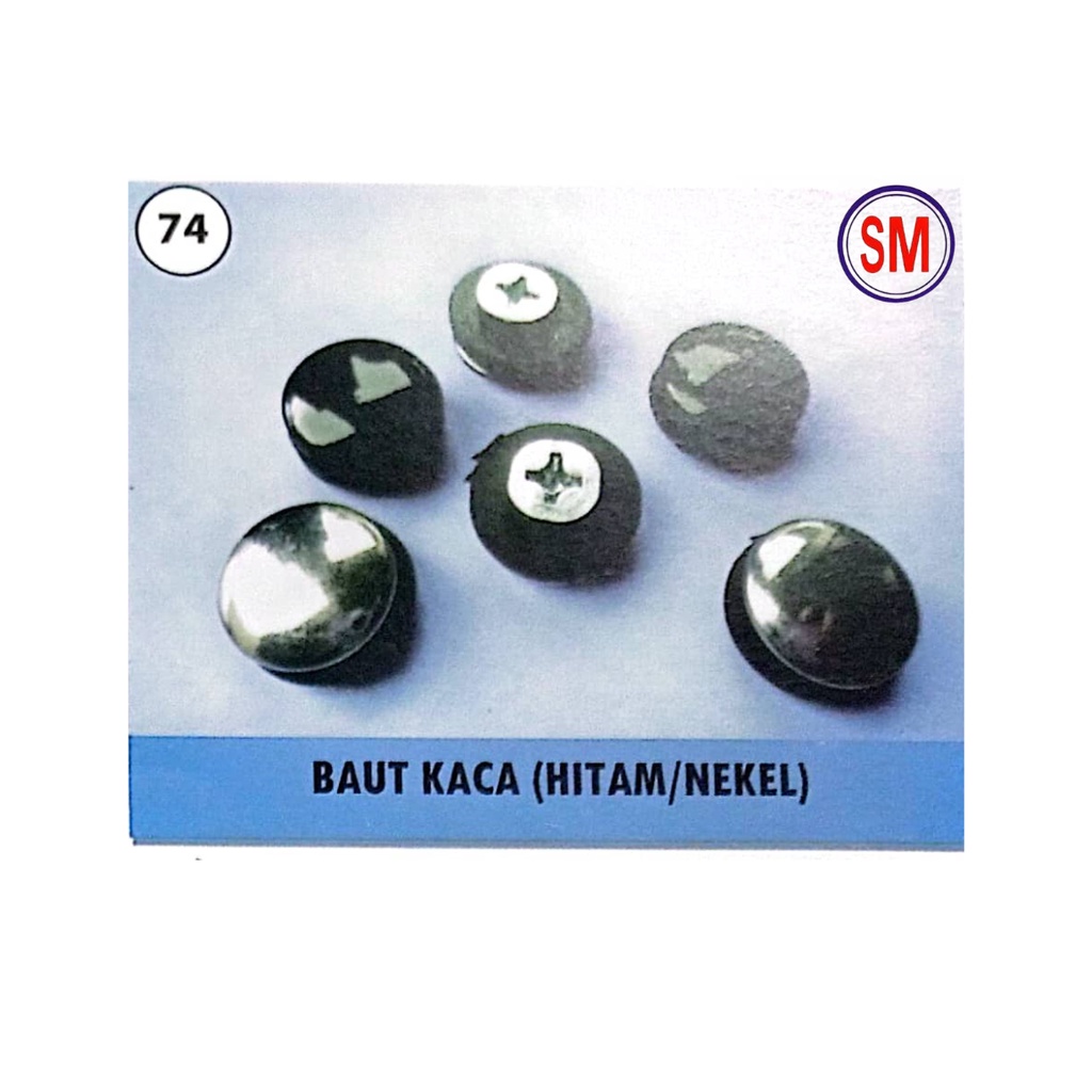 Jual Baut Kaca (Hitam / Nekel) | Shopee Indonesia