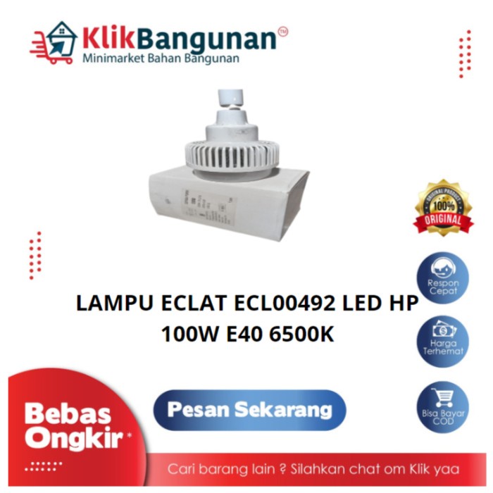 Jual LAMPU ECLAT LED HP 100 W E 40 65 LED HP 100W 6500 PUTIH | Shopee ...