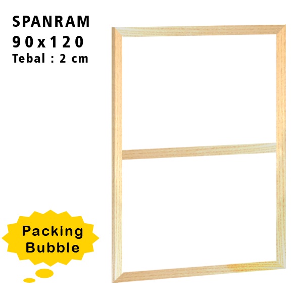 Jual Spanram 90x120 cm Rangka Kayu Kanvas Banner Spanduk | Shopee Indonesia