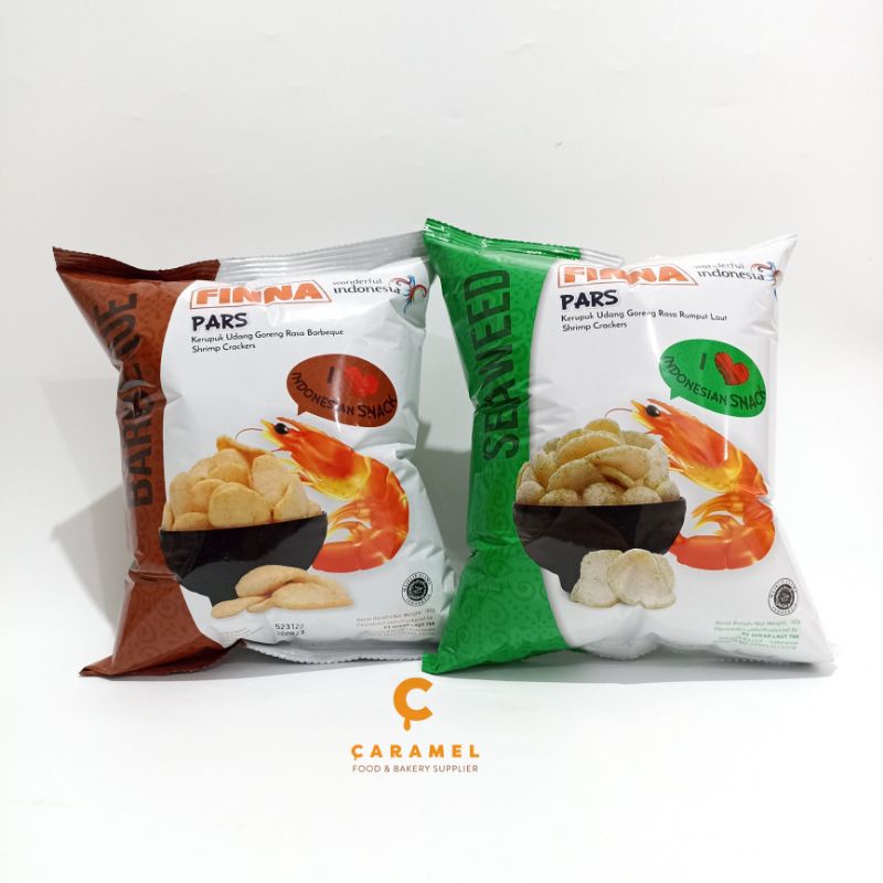Jual Finna Pars Seaweed & Barbeque 40g- Kerupuk Udang Finna Rasa Rumput ...