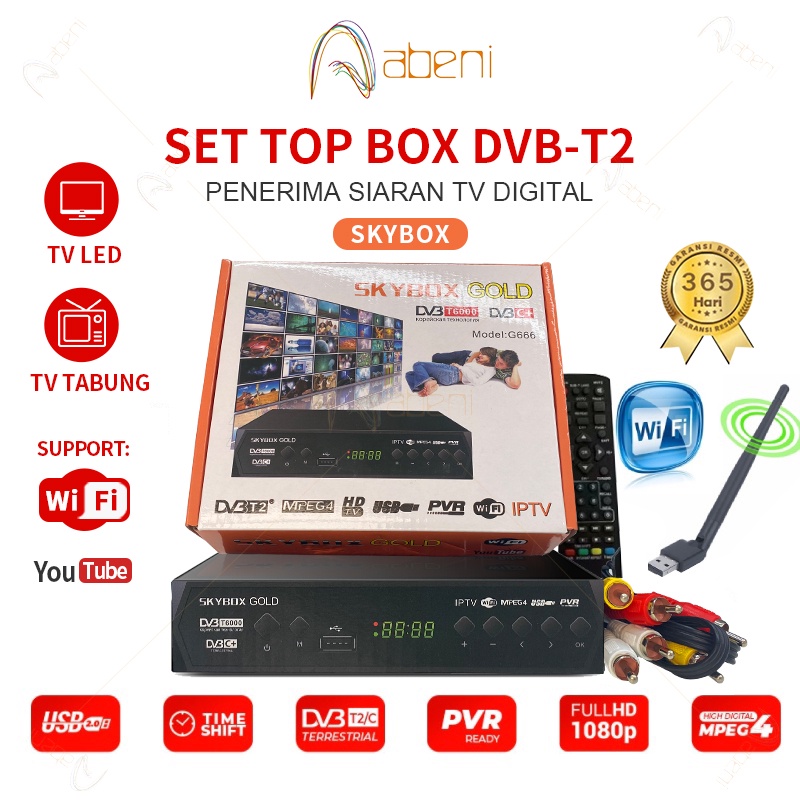 Jual 【READY STOCK 】Abeni SKY Set Top Box TV Digital Receiver Penerima ...