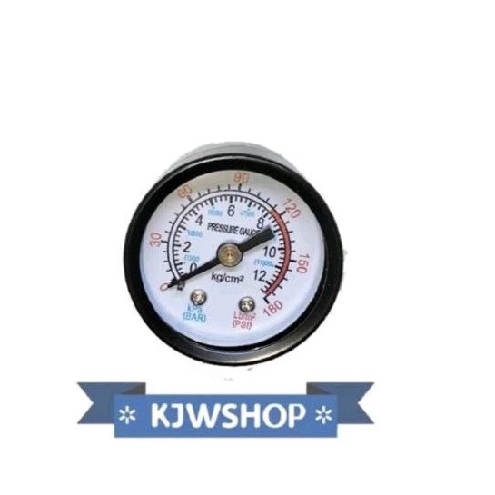 Jual Manometer Drat Tengah Belakang Payung 12 Bar Pressure Gauge 12 Bar ...