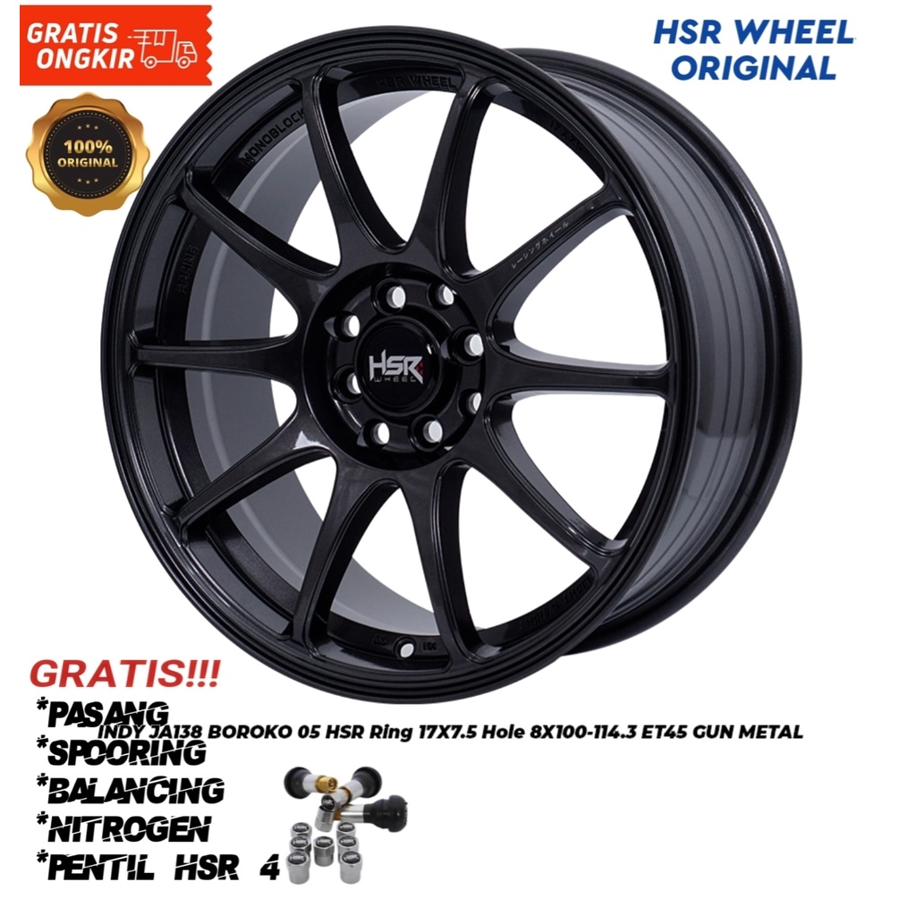 Jual Velg hsr wheel ring 17 untuk mobil avanza, mobilio, vios pcd 8x100&114,3 | Shopee Indonesia