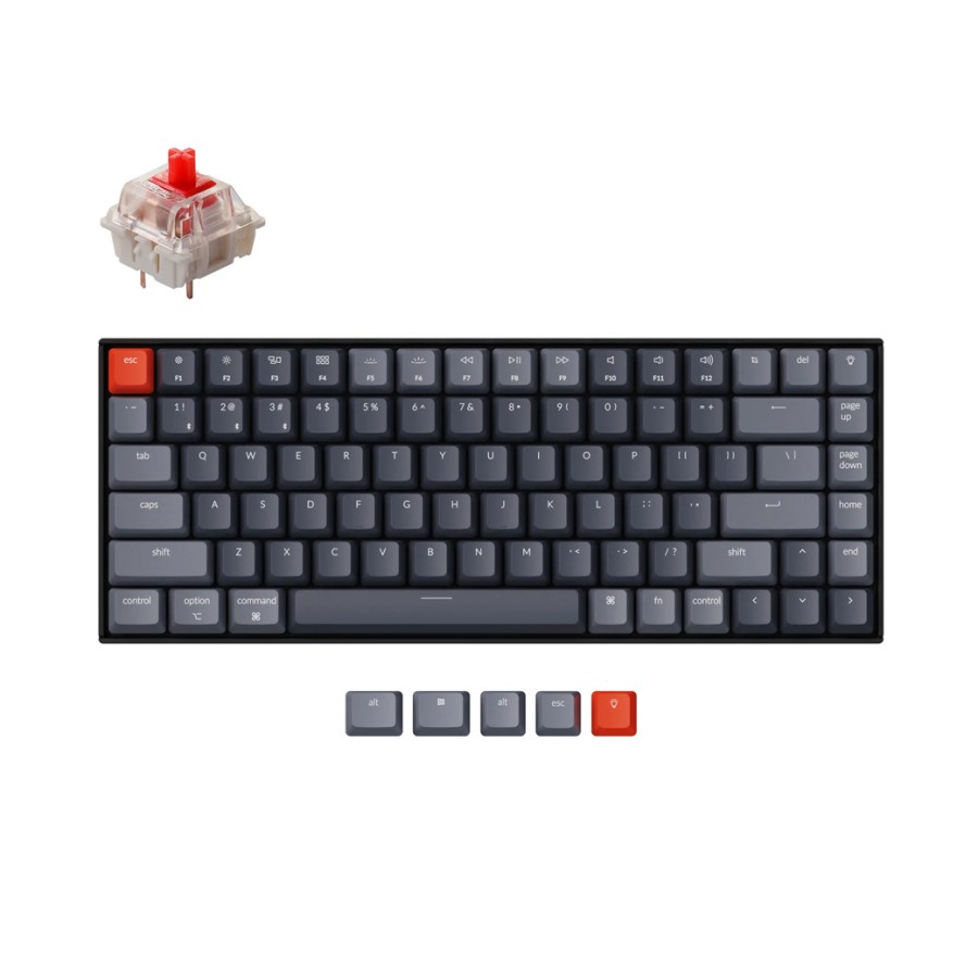 Jual Keychron K2 V2 White LED Plastic Frame Wireless Hotswap Keyboard ...