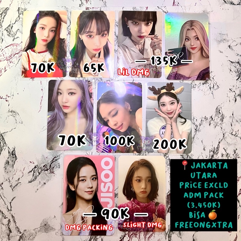 Jual pc karina giselle sg22 winter nunmul digipack savage ningning hottracks girls aespa jennie ...