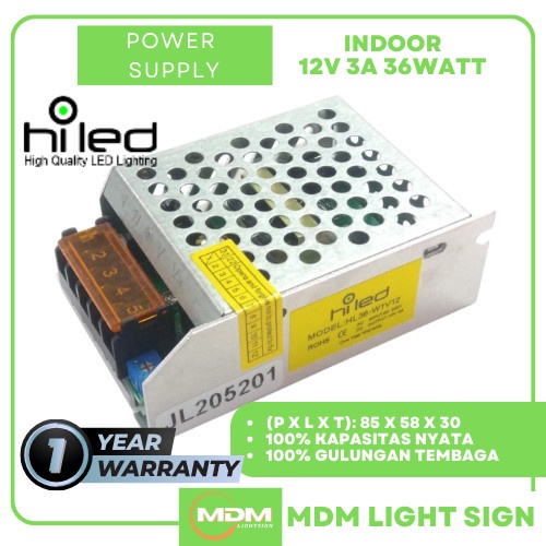 Jual Adaptor/Power Supply hiled 12V - SPA 3A (Indoor) | Shopee Indonesia