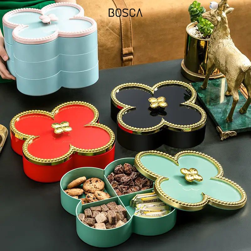 Jual Bosca Living - Azure Flower Snack Candy Tray / Tempat Snack Susun ...