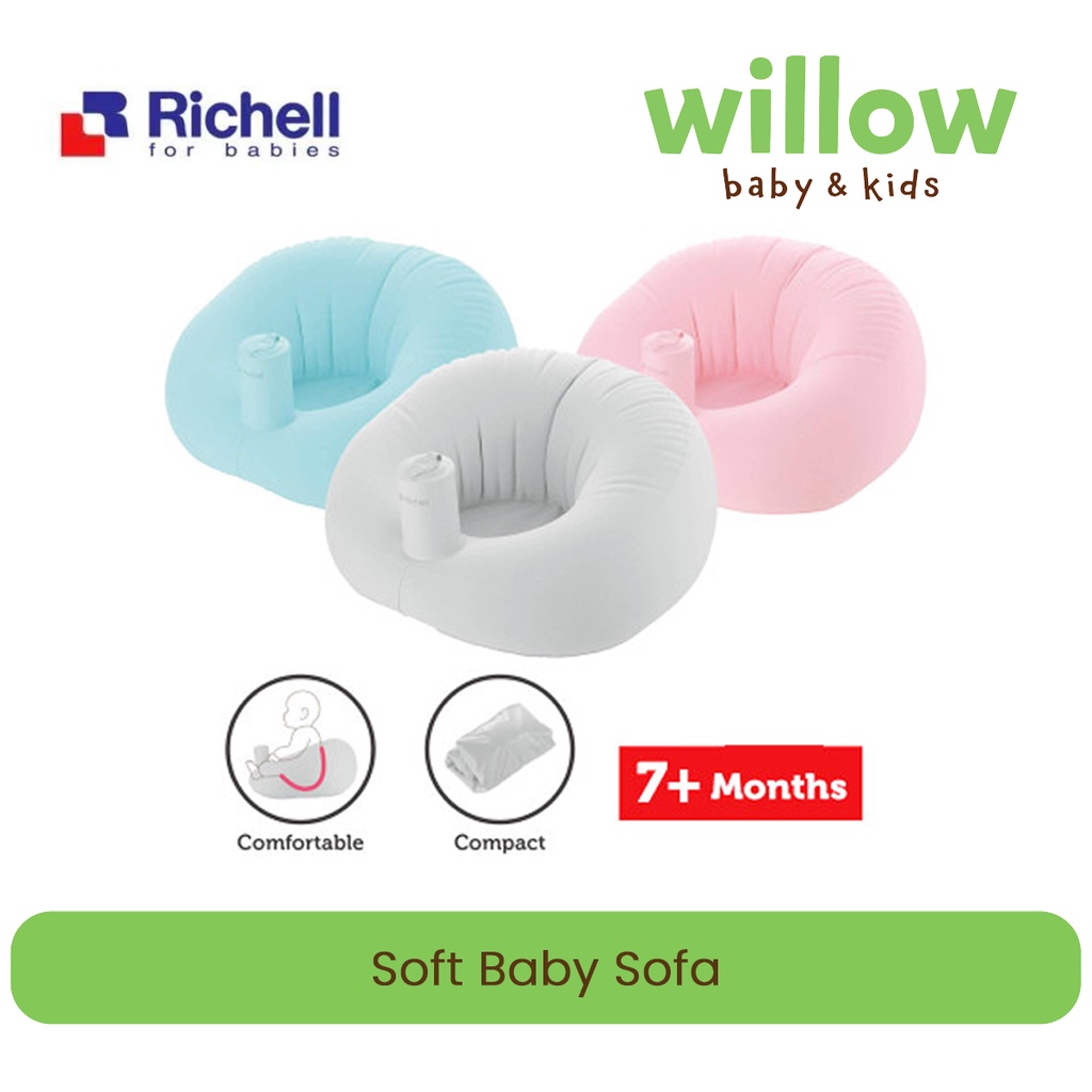 Jual Kursi Bayi - Richell Soft Baby Sofa | Shopee Indonesia