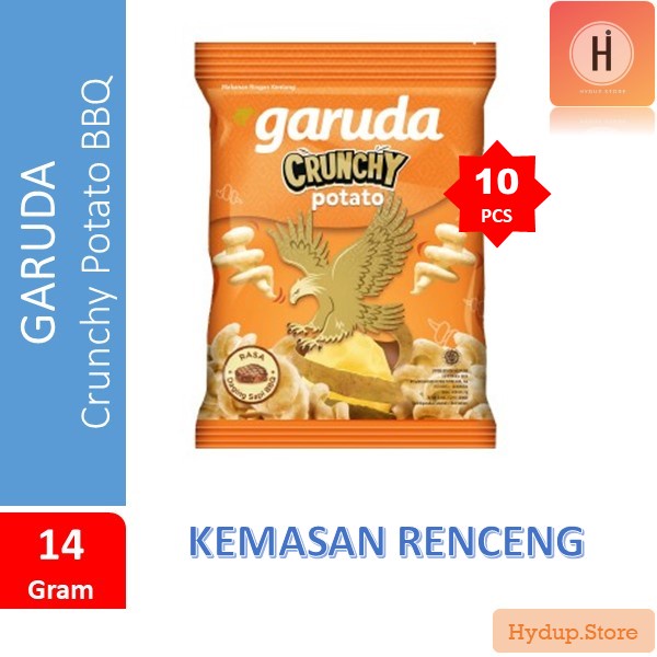 Jual Garuda Snack Crunchy Potato Rasa Daging Sapi BBQ Renceng isi 10 ...