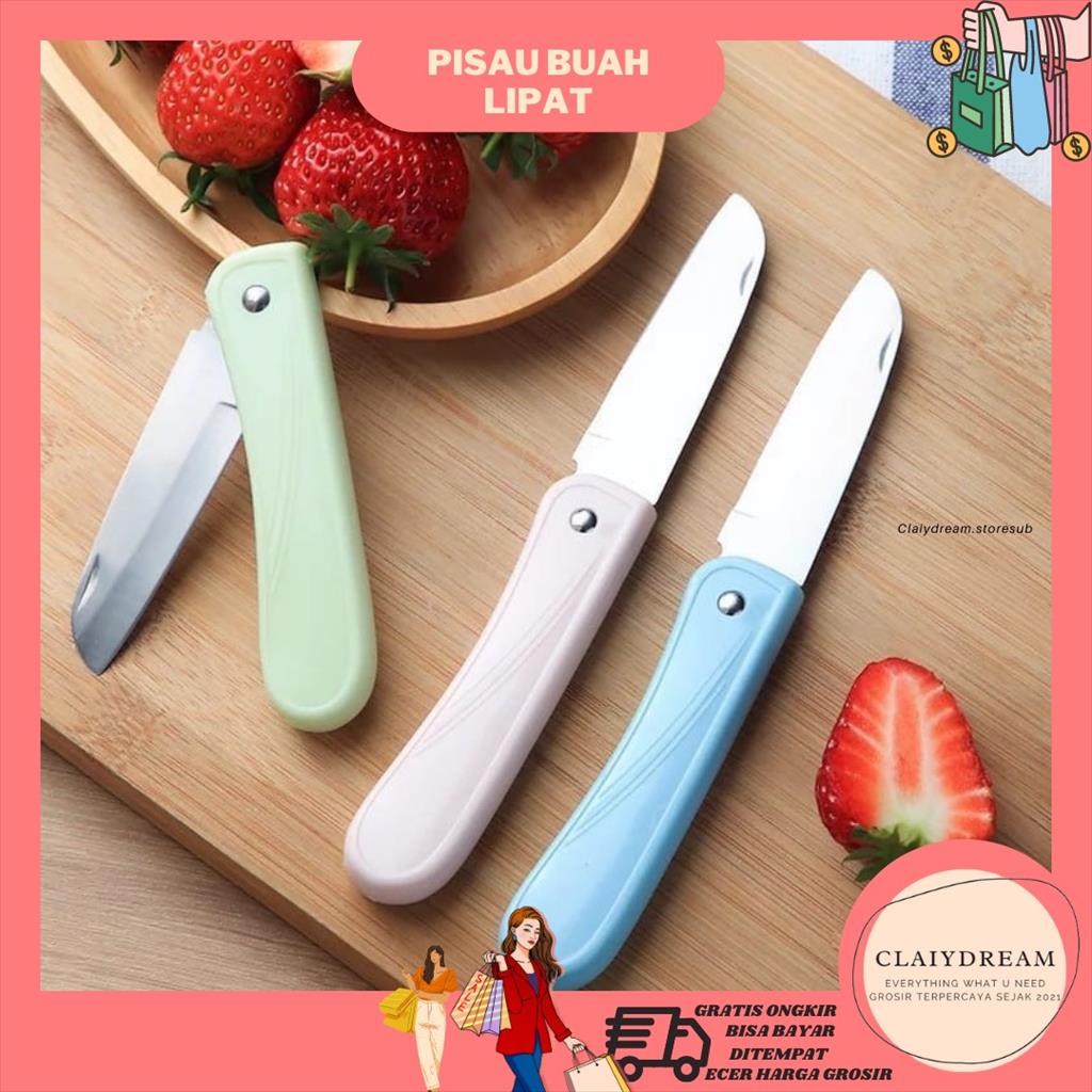 Jual CLAIYDREAM PISAU LIPAT MINI STAINLESS STEEL PISAU DAPUR WARNA ...