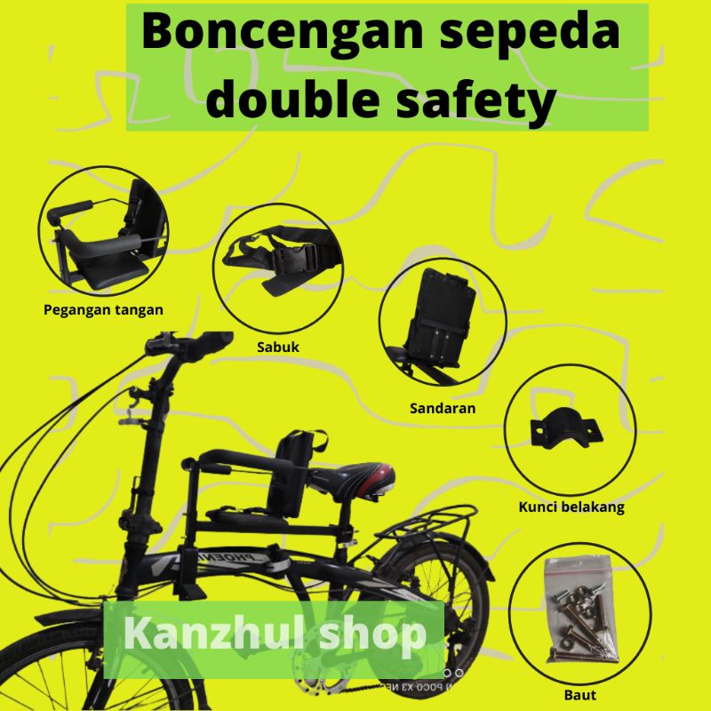 Jual Kursi Boncengan Anak Depan Sepeda Lipat Mtb Gunung Sayur Boncengan ...