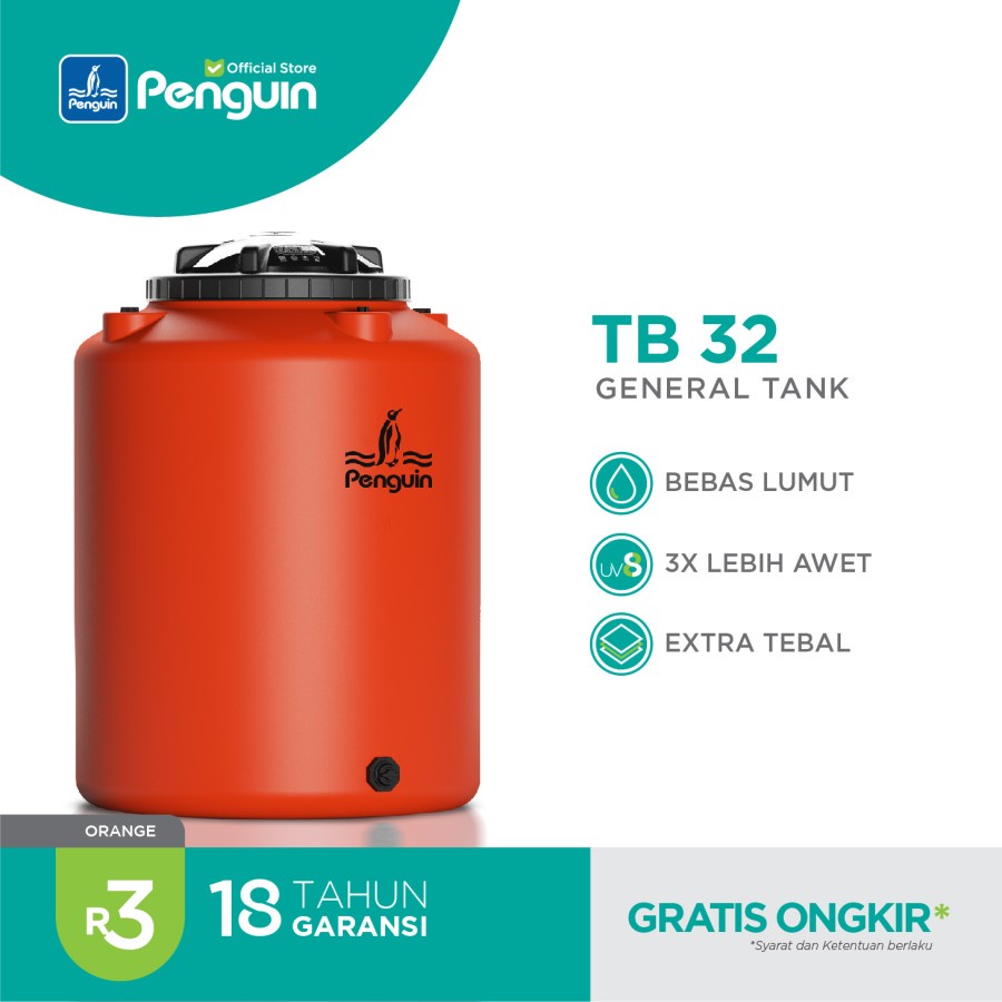 Jual Tandon Air Penguin Tangki | Toren | Tandon Air 300 liter ( TB 32 ...