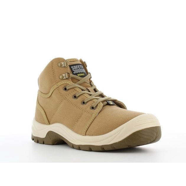 Jual Safety Sepatu Safety Jogger Desert S1P Brown (Coklat) | Shopee ...