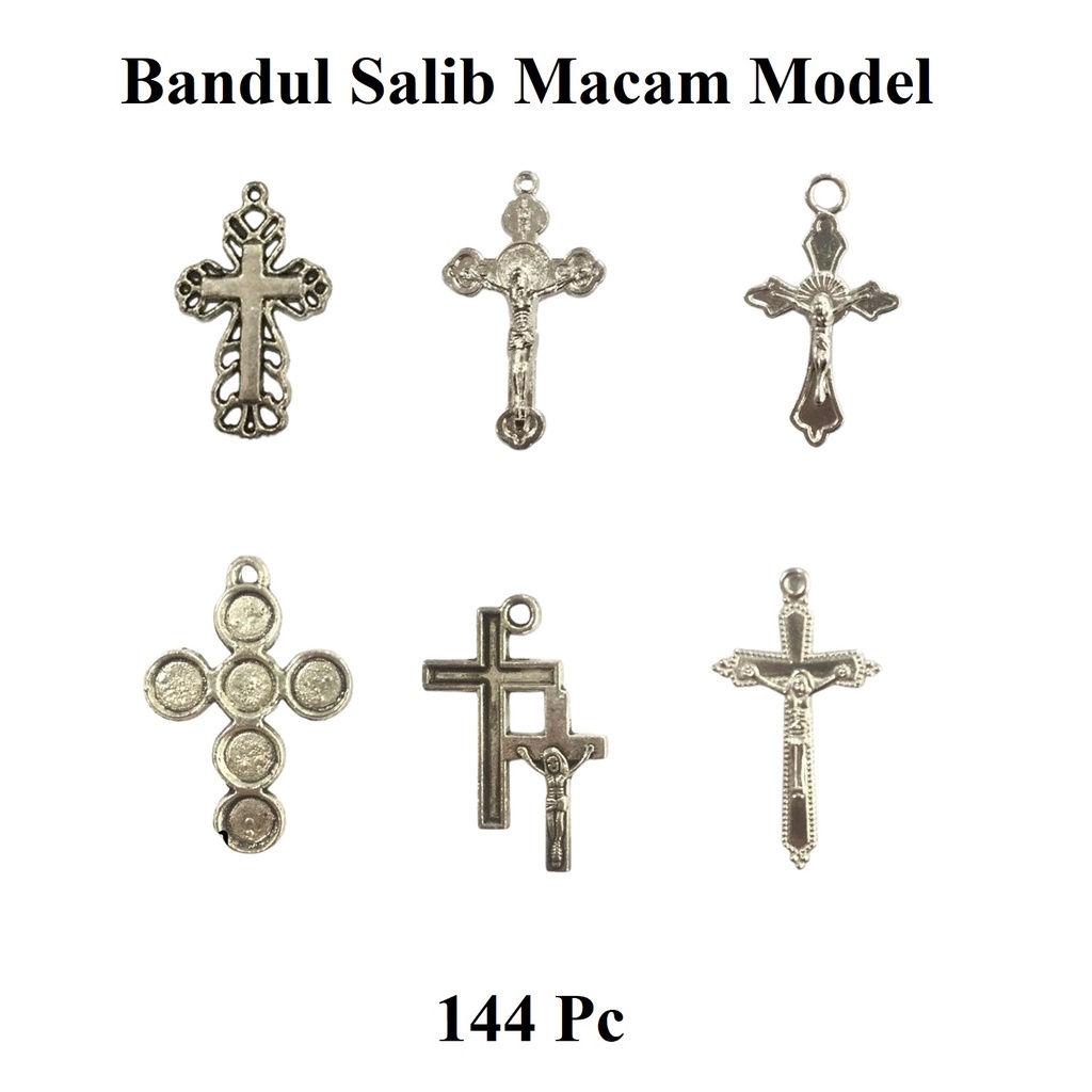 Jual Bahan Bandul Salib Macam-Macam 6 Model Harga/144pc | Shopee Indonesia