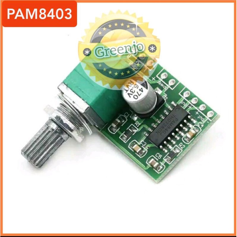Jual PAM8403 STEREO Power Amplifier Mini 2 x 3W 5V DC Class D | Shopee ...
