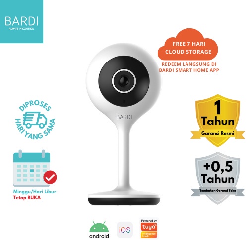 Jual BARDI Smart IP Camera CCTV Wifi IoT HomeAutomation Support iOS ...