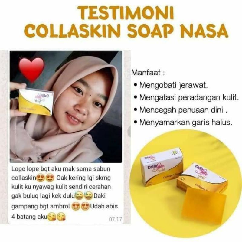 Jual COLLASKIN SOAP NASA PRODUK NASA ORIGINAL | Shopee Indonesia