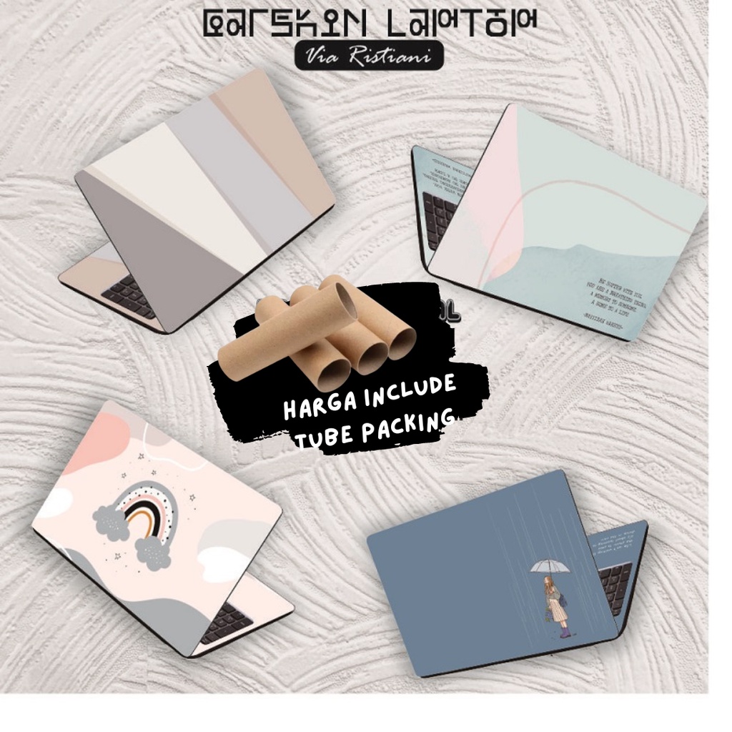 Jual Garskin Laptop Anti Gores Aesthetic Pastel Premium Full set 10 12 ...