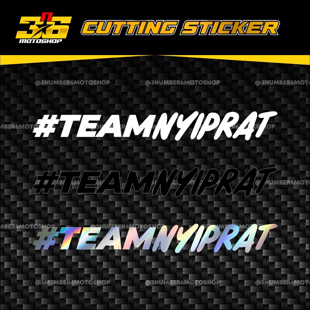 Jual STICKER TEAM NYIPRAT TIM MUNCRAT CUTTING | STIKER HELM MOTOR ...