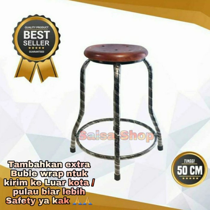 Jual kursi bakso kursi baso kursi kafe kursi cafe besi kayu T 50 cm ...