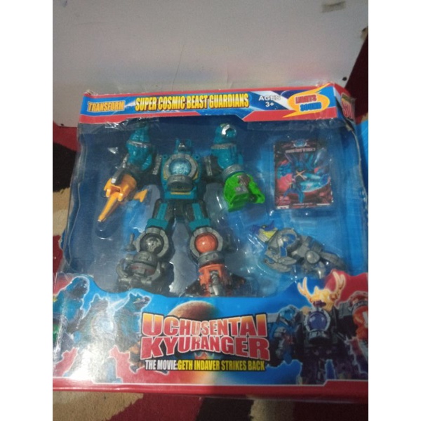 Jual MEGA ZORD UCHUSENTAI KYURANGER robot power ranger kondisii mantep ...