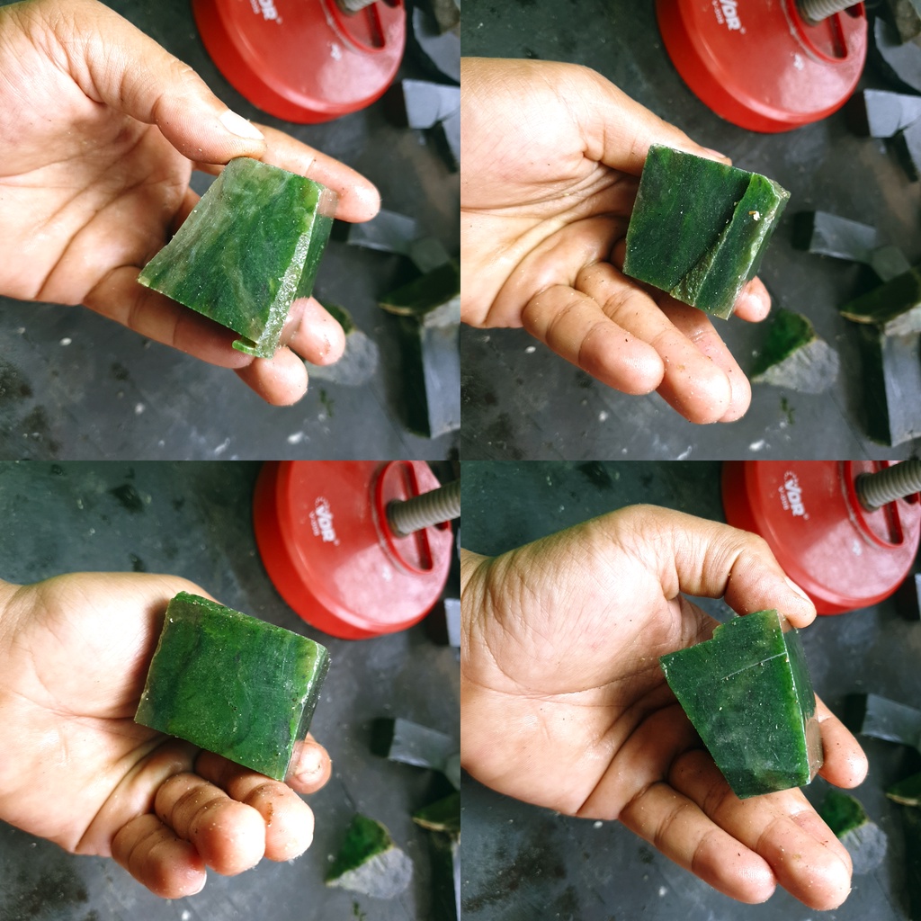 Jual POTONGAN BAHAN BATU GIOK ASLI NEPHRITE JADE NATURAL ORIGINAL ...