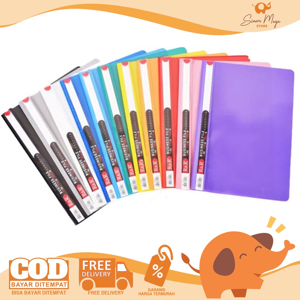 Jual R&R Business File F4 Folio FC/ Map Snelhecter Plastik Murah ...