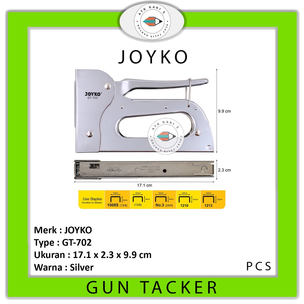 Jual JOYKO - Gun Tacker GT - 702 - Stapler Tembak - PCS | Shopee Indonesia