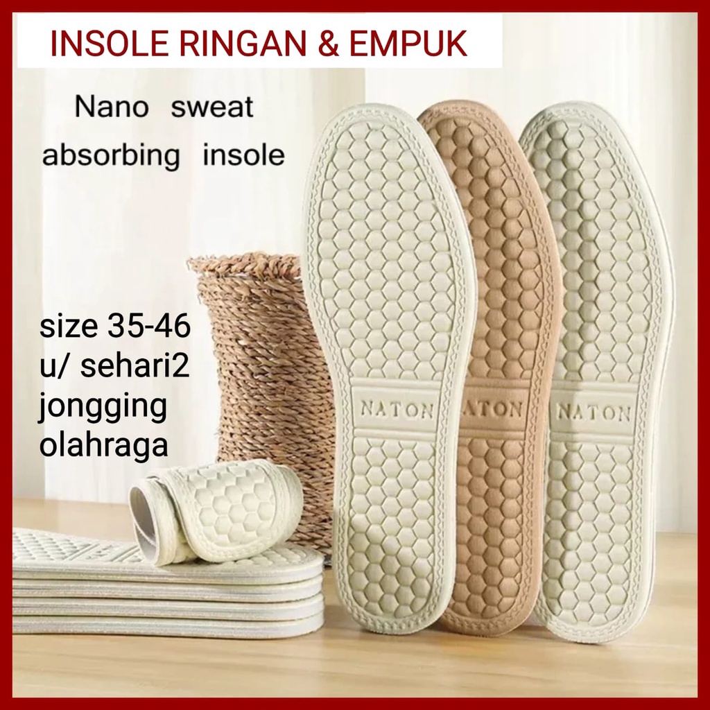 Jual INSOLE SEPATU ALAS SEPATU ANTI BACTERIAL SOL SEPATU ANTI BAU KAKI ...