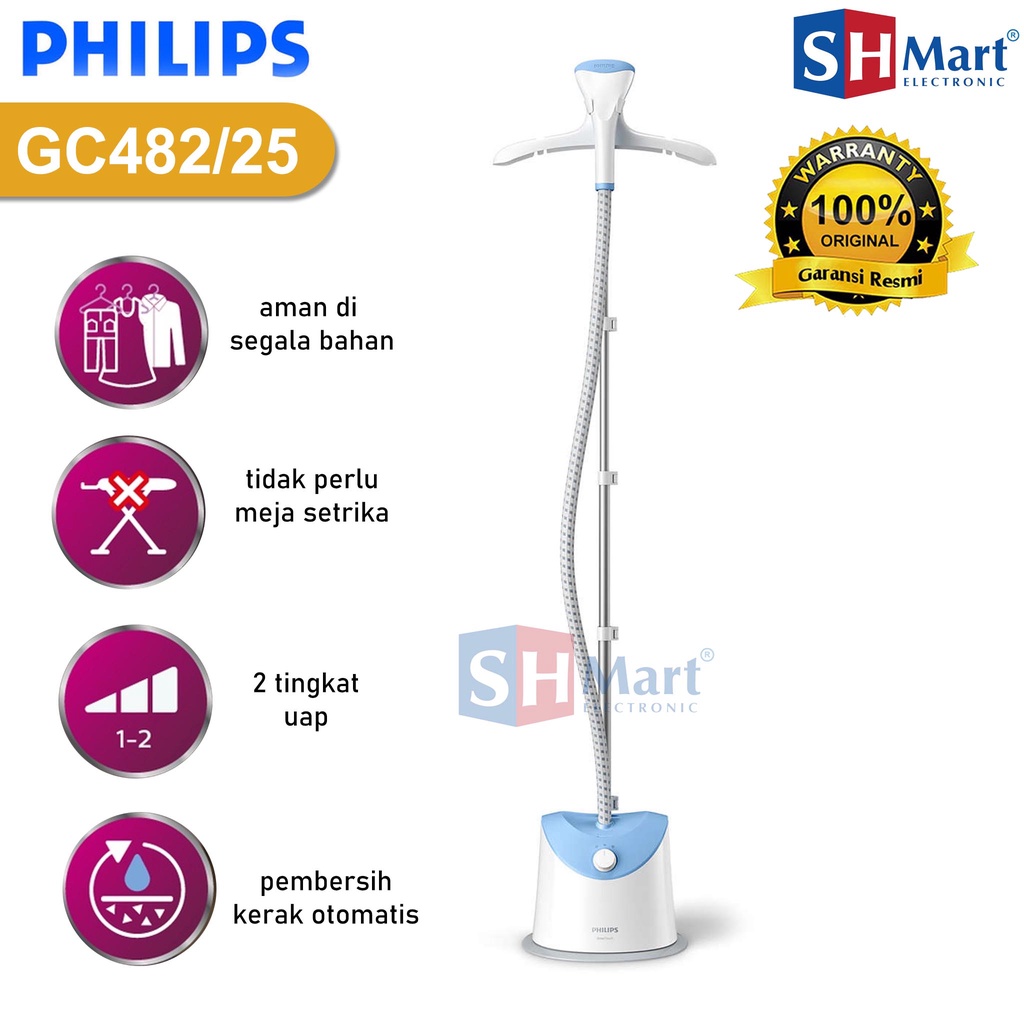 Jual SETRIKA UAP PHILIPS GC482/25 - GC488 STEAMER BAJU STANDING EASY ...