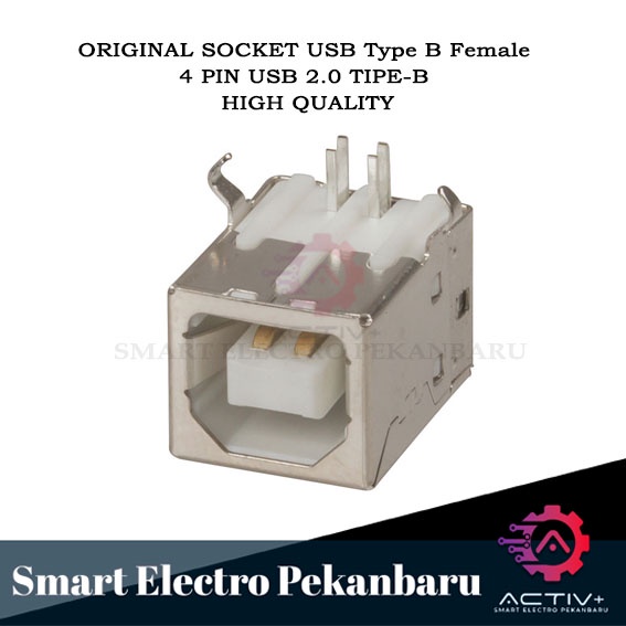 Jual ORIGINAL USB Type B Female 4 PIN USB 2.0 Type-B port Connector ...