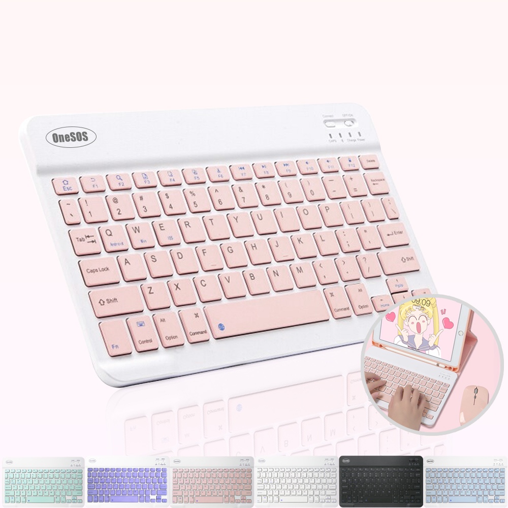 Jual ONESOS Keyboard Wireless Hp Tab Laptop Smart TV Slim Design Untuk ...