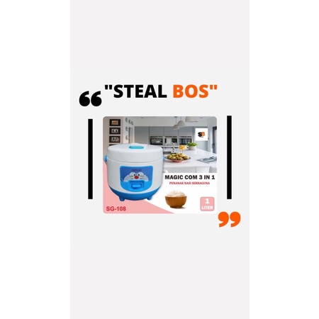 Jual magicom sogo 1liter/rice cooker sogo 1 liter (SG-108) | Shopee ...