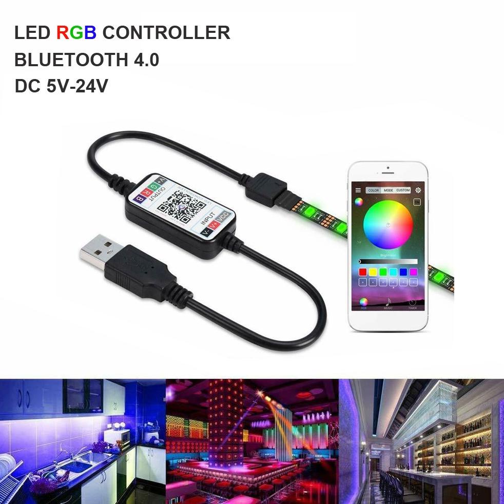 Jual RGB LED Strip 5050 3528 Music Sensor Bluetooth Android RGB ...