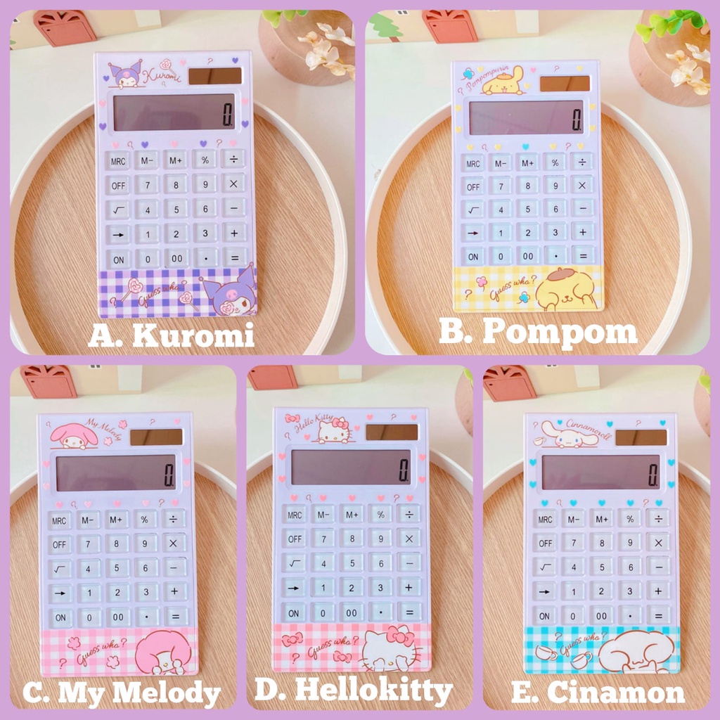 Jual GEMILANG - KALKULATOR 12 digit SANRIO / KALKULATOR LUCU ...