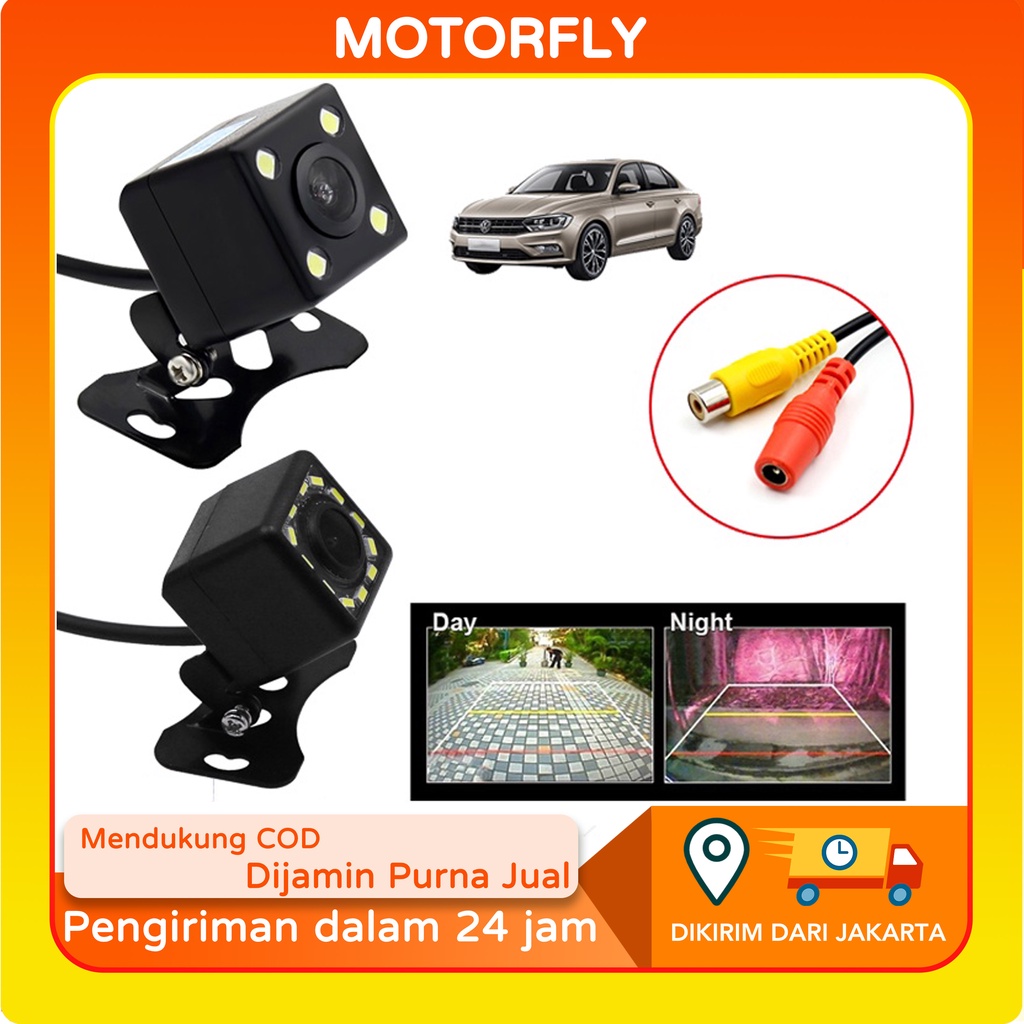 Jual Kamera Tampak Belakang Mobil IP66 Tahan Air 170 Derajat Lensa 12 LED Night Vision CCD ...