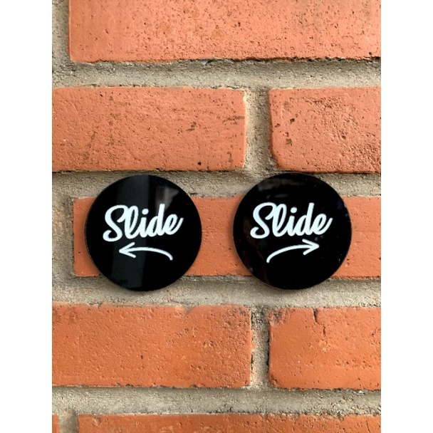 Jual slide /sign board akrilik slide sign akrilik pintu geser | Shopee ...
